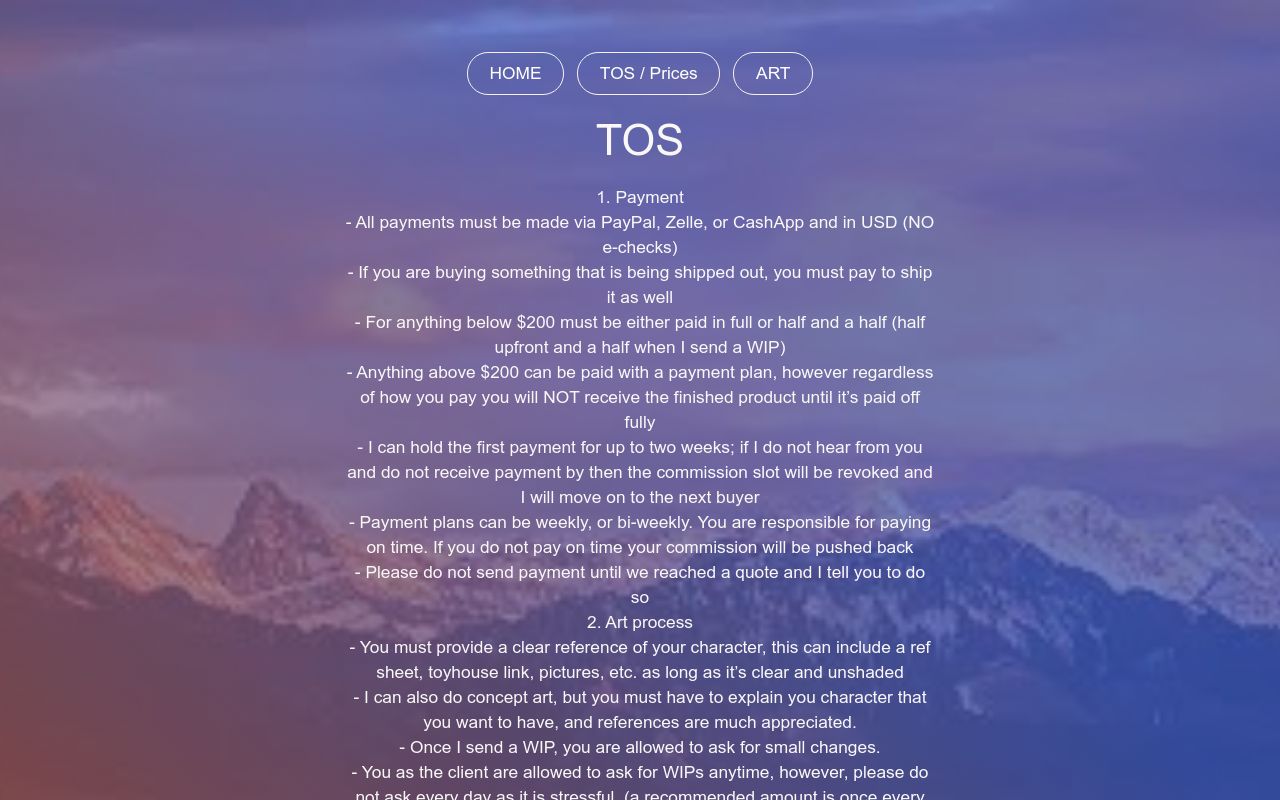 TOS / Prices
